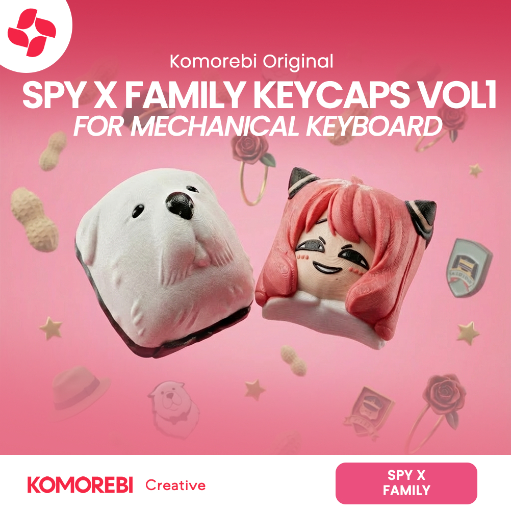 Jual Keycaps Lucu Spy x Family Anya Forger Bond Forger Custom Keyboard ...