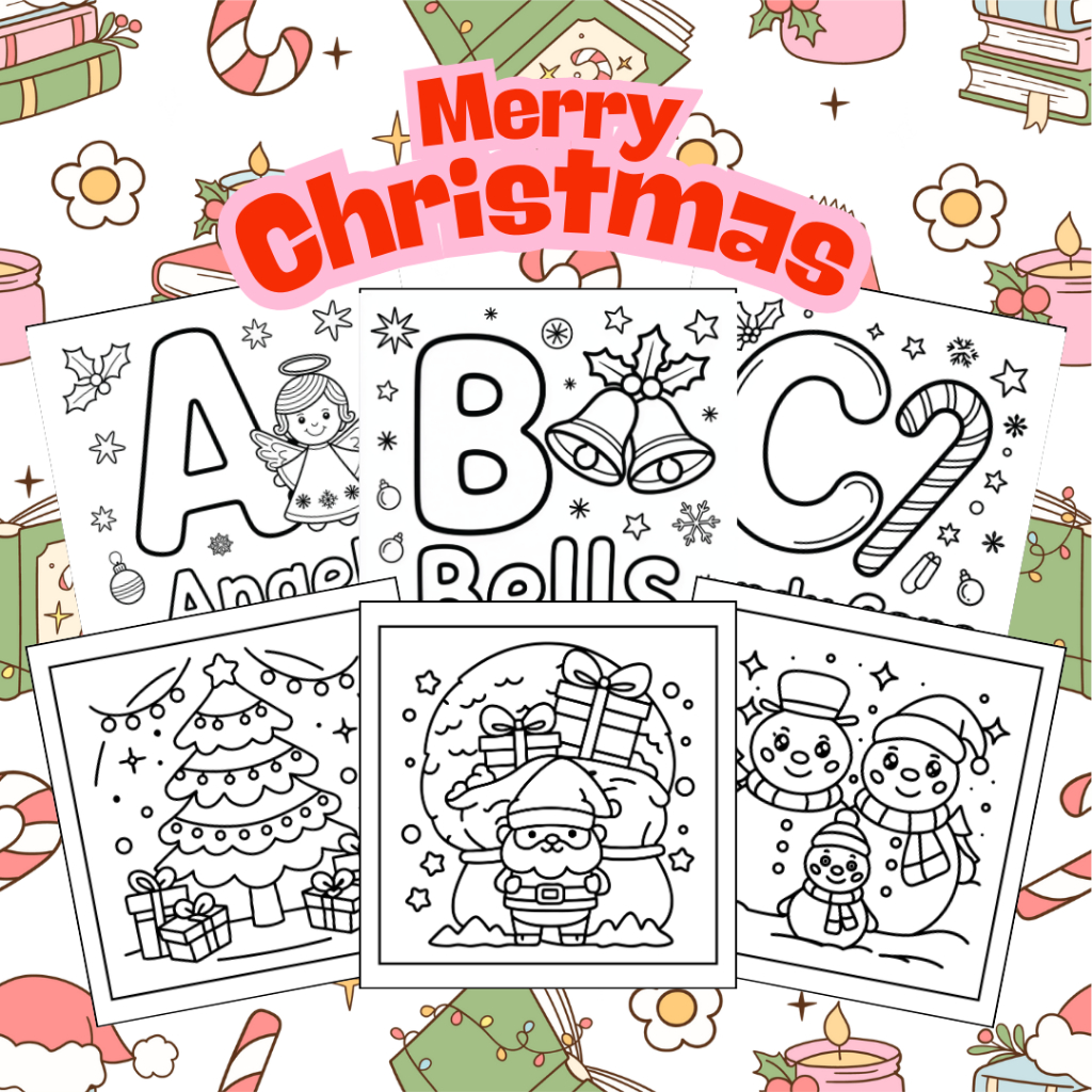 Jual KERTAS MEWARNAI / COLORING PAGES / CHRISTMAS COLORING PAGES / TEMA ...