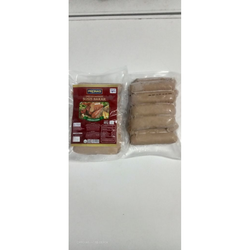 Jual Pronas Sosis Bakar Ayam 500gr isi 10 Frozen food | Shopee Indonesia