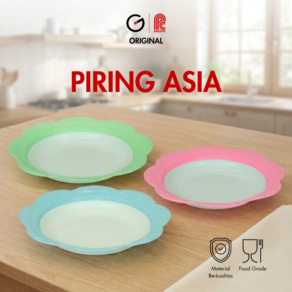 Jual PACIFIC Piring Asia Food Grade 26 CM Wadah Makanan Plastic Plate ...