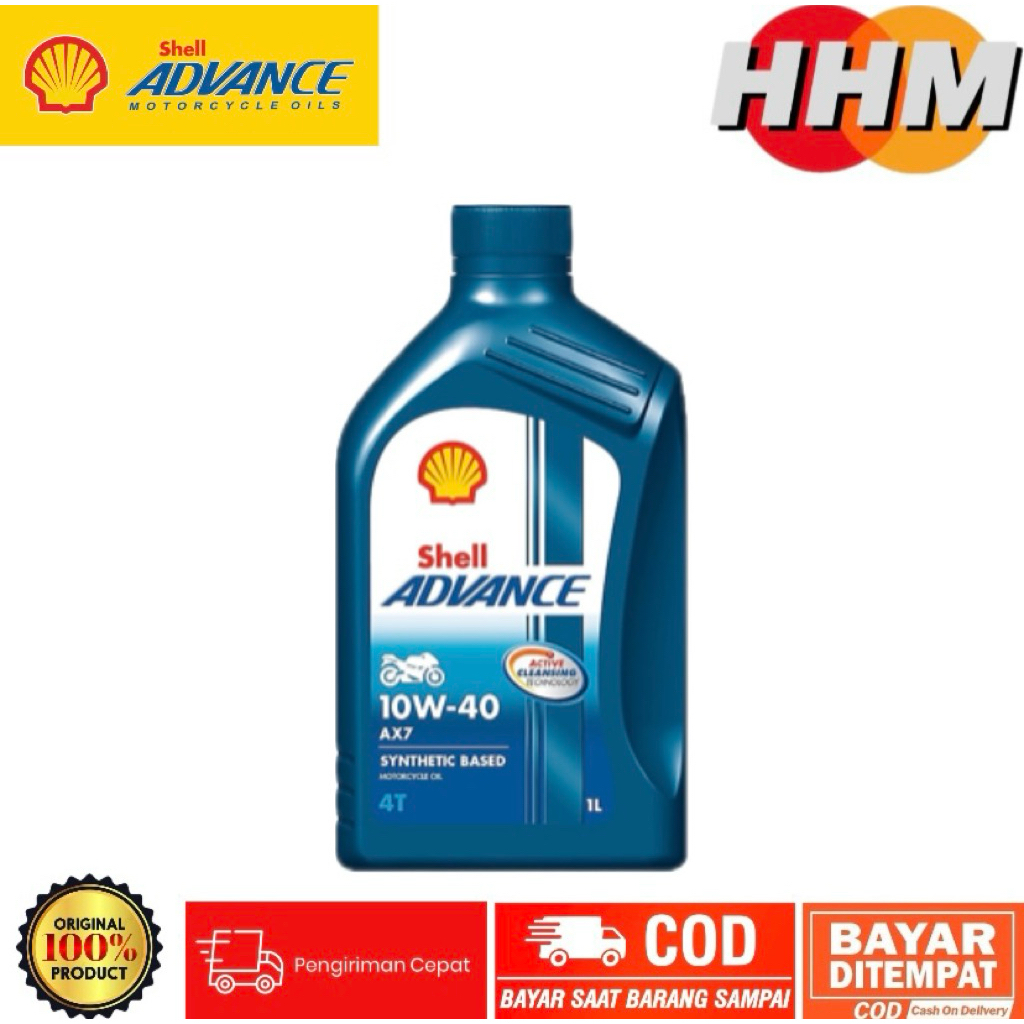 Jual Oli-Oil Mesin Shell Advance AX7 10W-40 1 Liter | Shopee Indonesia