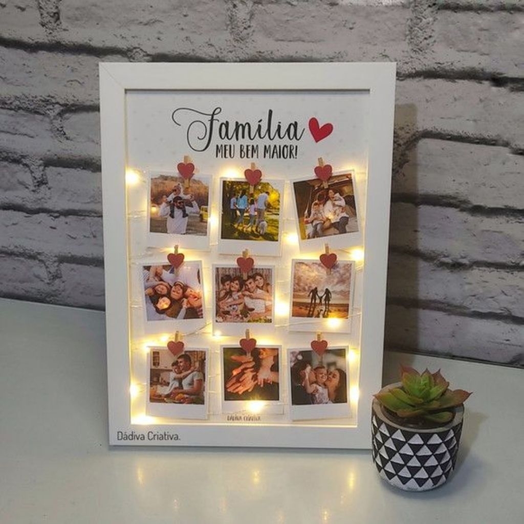 Jual frame foto gantung berlampu hadiah kado gift | Shopee Indonesia