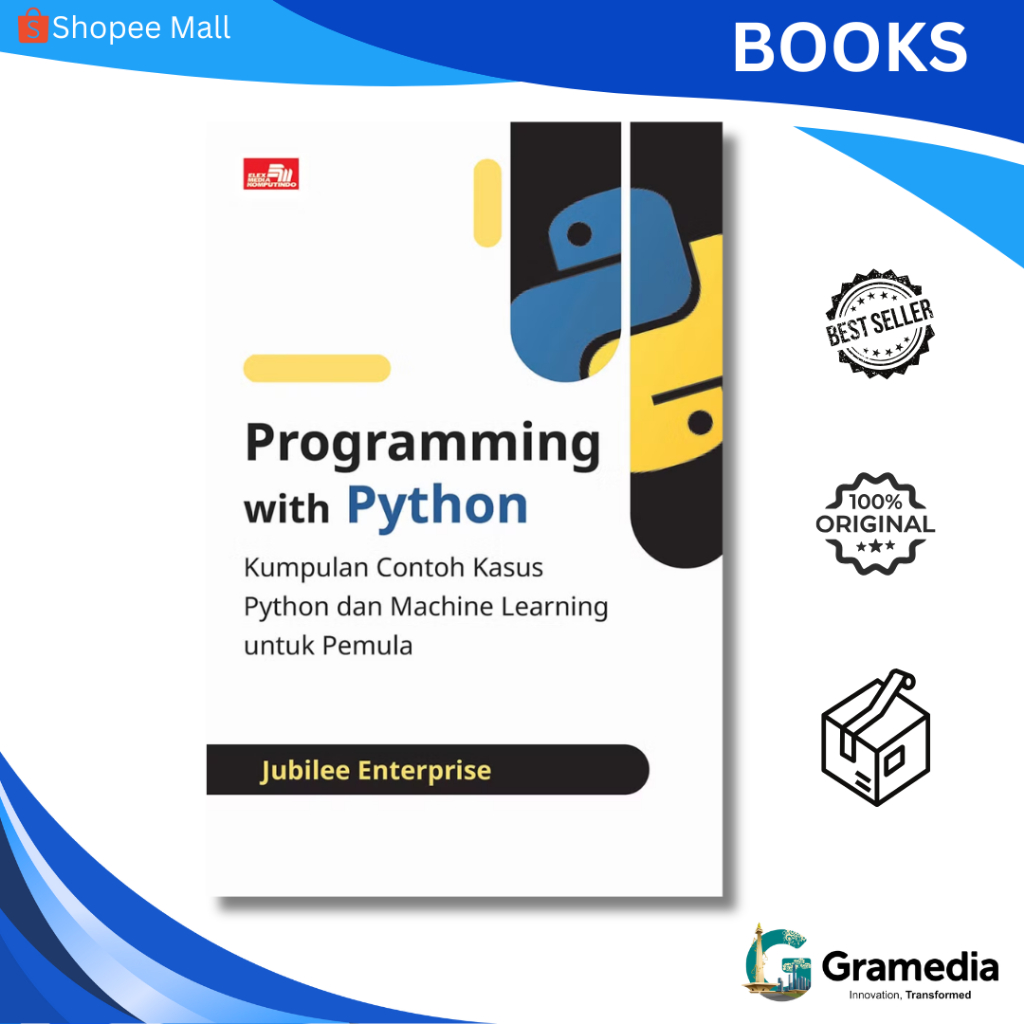 Jual Gramedia MKG - Buku Programming With Python: Kumpulan Contoh Kasus ...