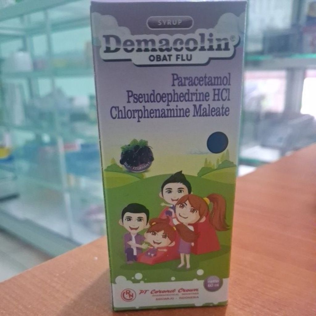 Jual Demacolin Syrup Flu Anak 60 ml | Shopee Indonesia
