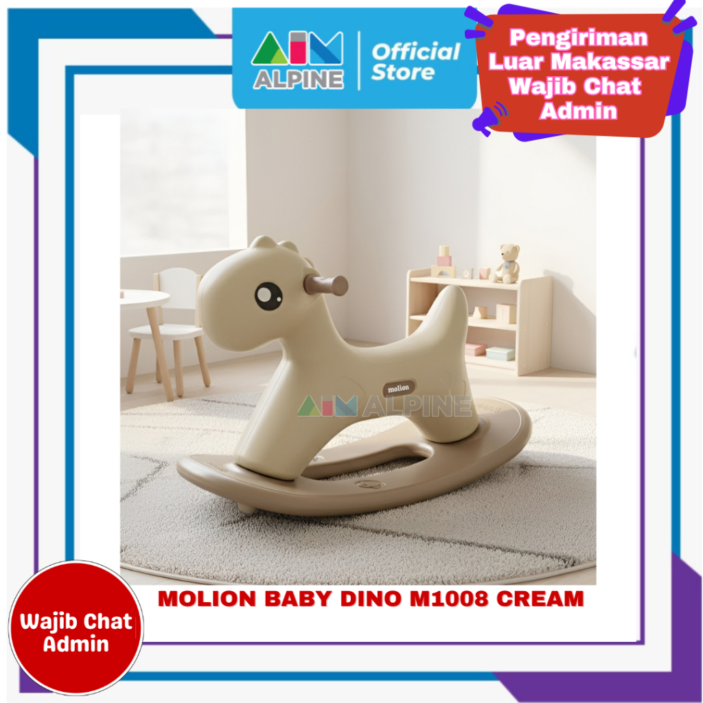 Jual MOLION KUDA-KUDAAN BABY DINO M1008 CREAM | Shopee Indonesia