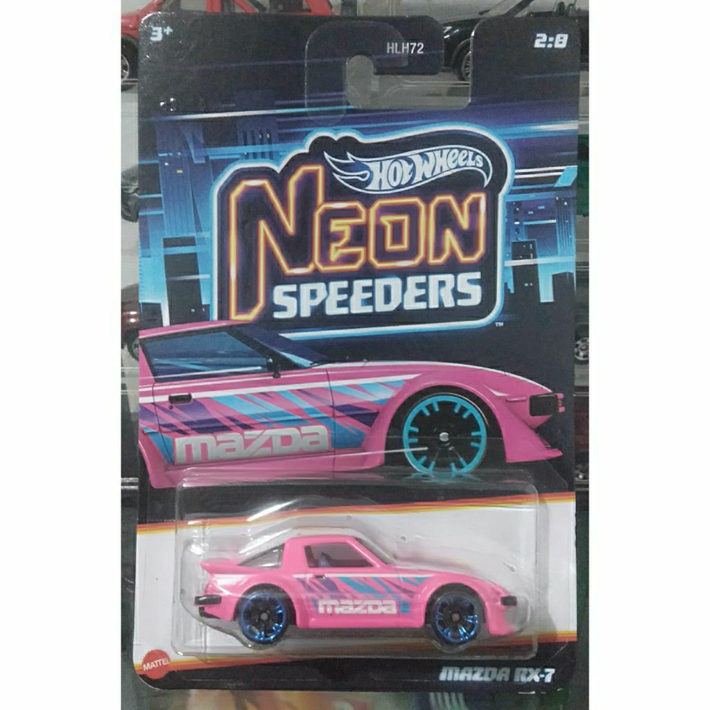 Jual Hotwheels Mazda rx7 pink neon speeders series | Shopee Indonesia