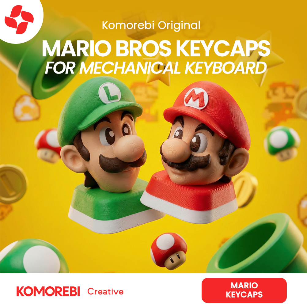 Jual Keycap Artisan Mario Bros Luigi Keyboard Gaming Custom Desain Lucu ...