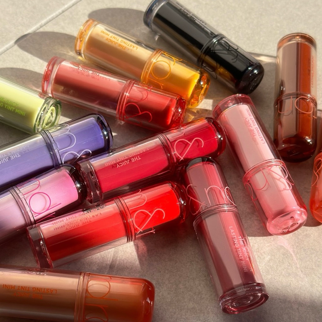Jual MINI The Juicy Lasting Lip Tint Gloss Liptint Lipgloss Mini Travel ...