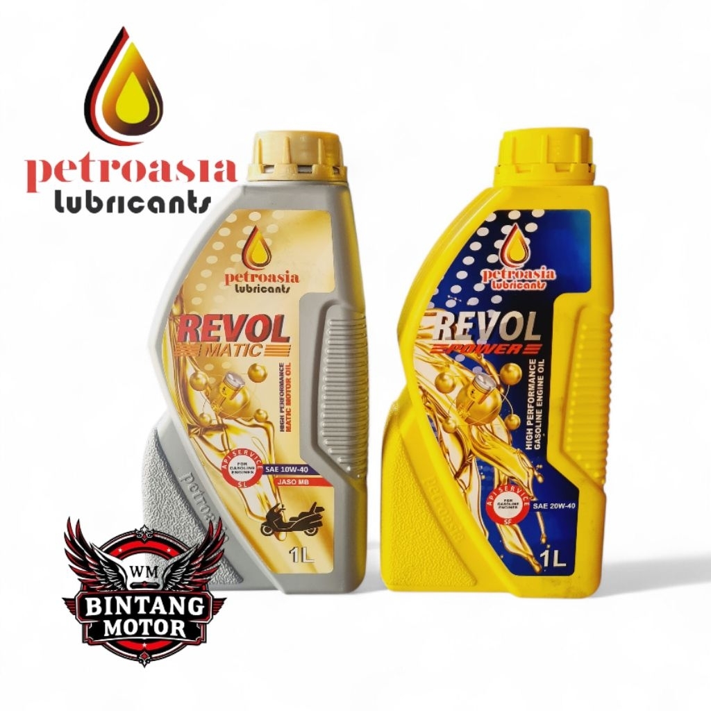Jual OLI OIL PETROASIA REVOL MATIC 1L SAE 10W-40/REVOL POWER BEBEK 1L ...