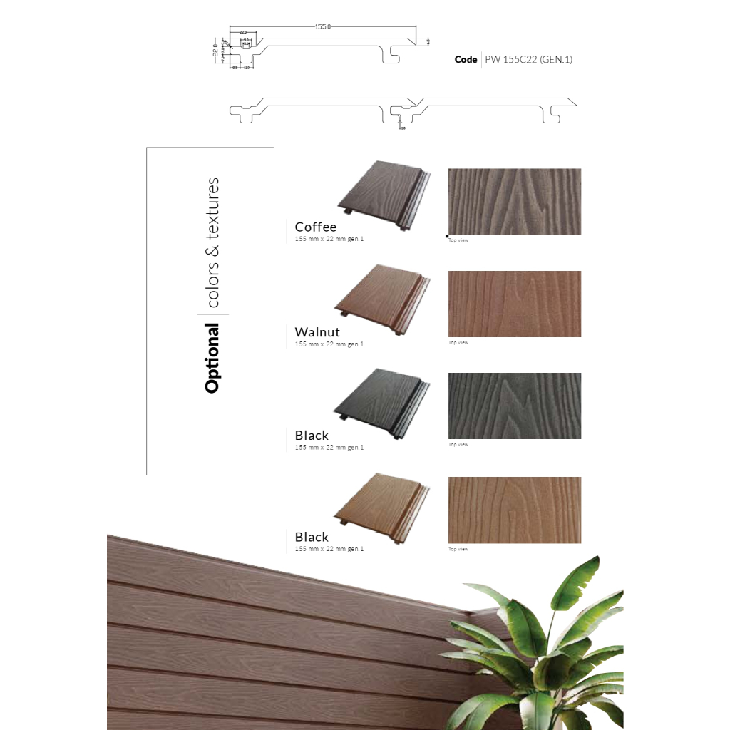 Jual Plaswood Ceilling / Cladding WPC Plafond Dinding Wood Panel ...