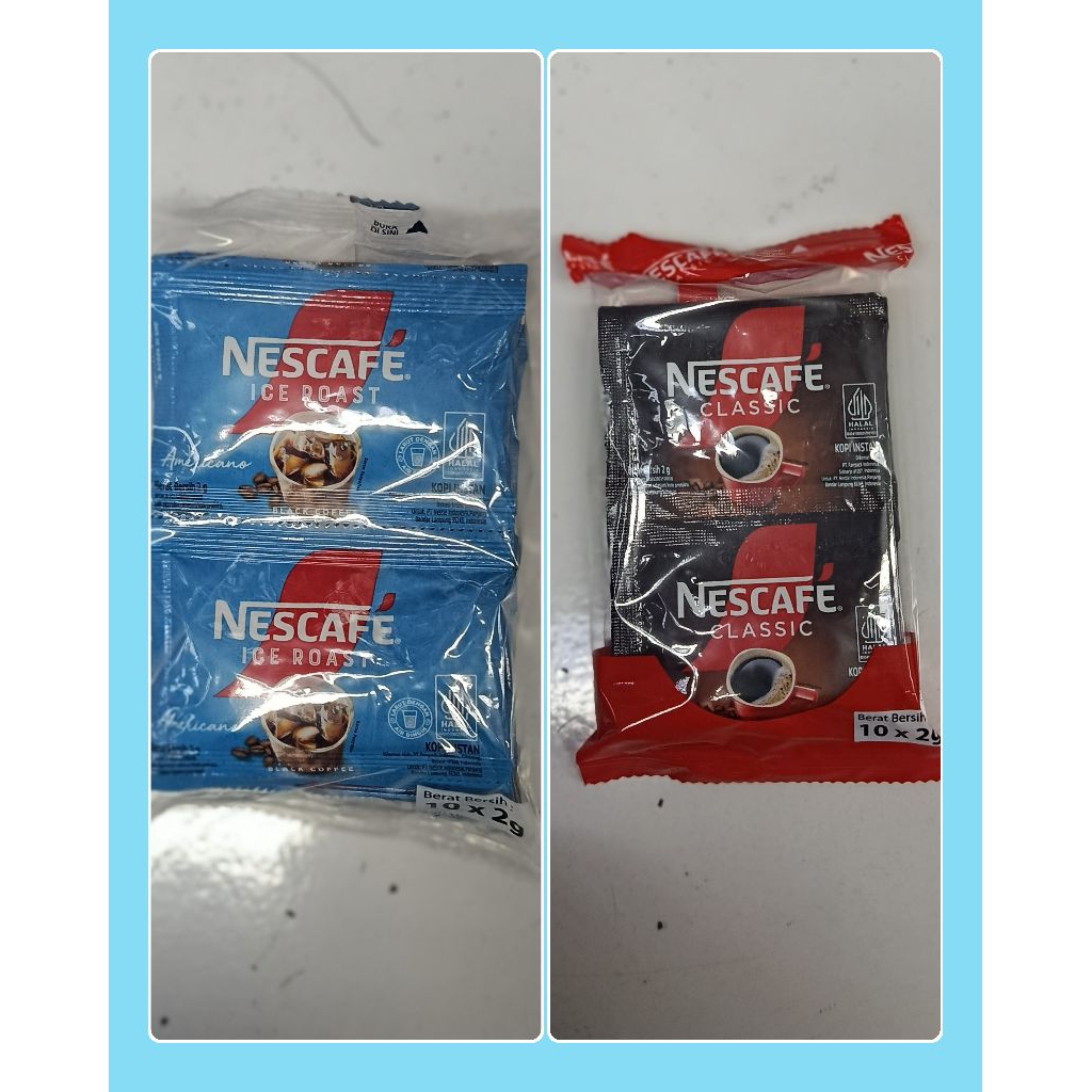Jual NESCAFE ICE ROASTED/CLASSSIC 10x2gr | Shopee Indonesia