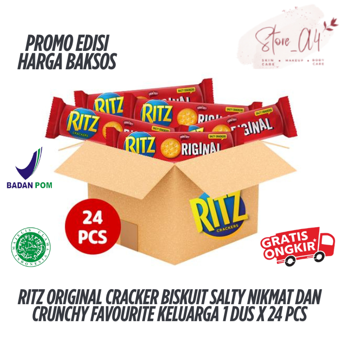 Jual Ritz Original Cracker Biskuit Salty Nikmat dan Crunchy Favourite ...