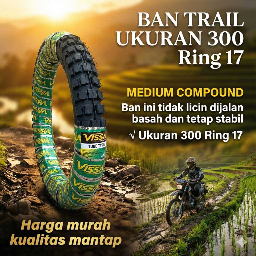 Jual Promo Ban Motor Luar Trail Ukuran 300 Ring 17 Supra Revo Satria ...