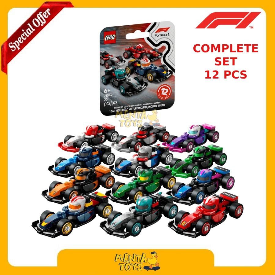 Jual LEGO Minifigures 71049 F1 Collectible Race Cars Complete Full Set ...