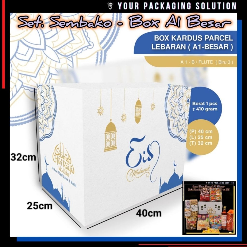 Jual BOX PARCEL A1 BESAR Uk. 40x25x32cm ll Kardus || Lebaran || Idul ...