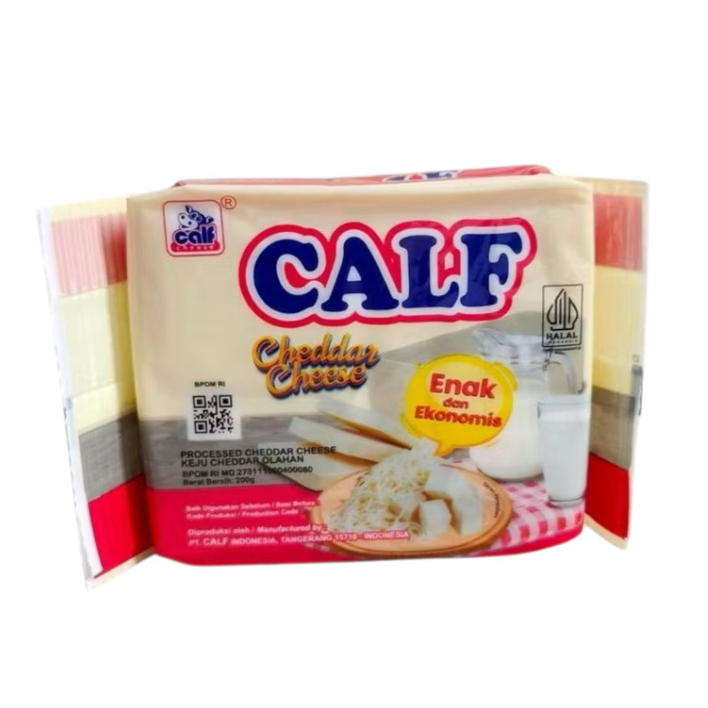 Jual CALF Cheddar Cheese Keju Serbaguna 200 gr | Shopee Indonesia