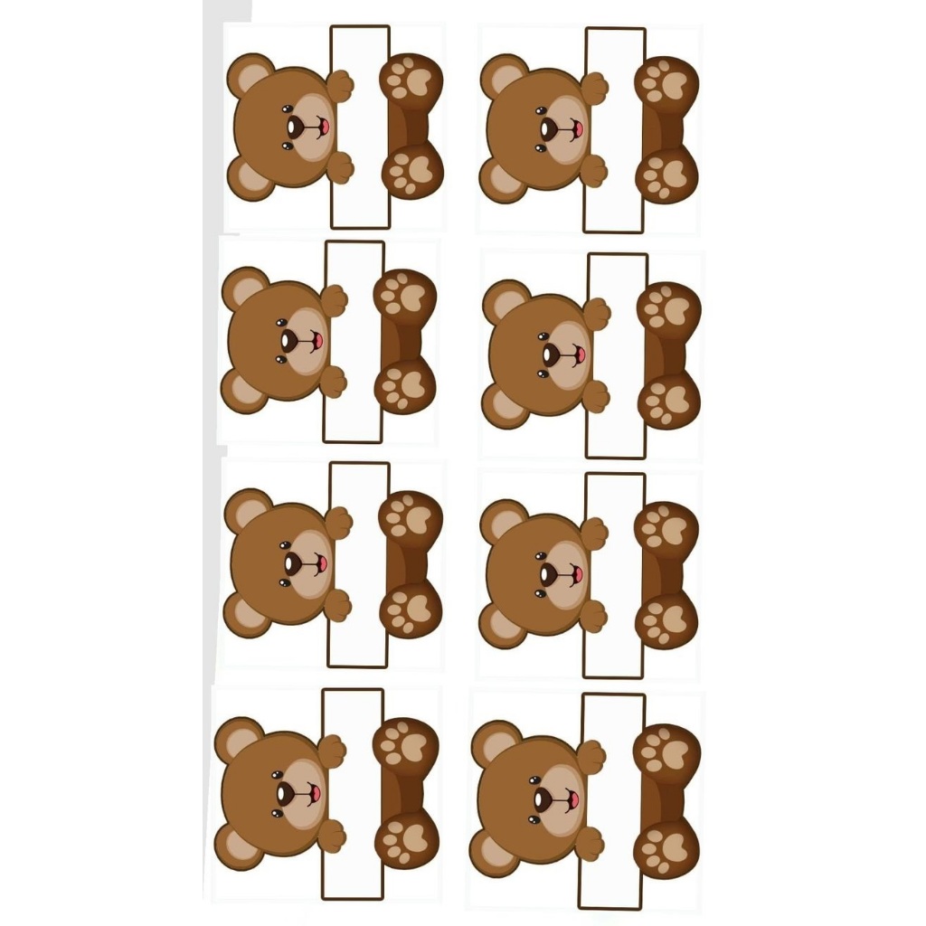 Jual Topper Beruang ISI 10 PCS / Topper Beruang Hiasan Cake Ulang Tahun ...