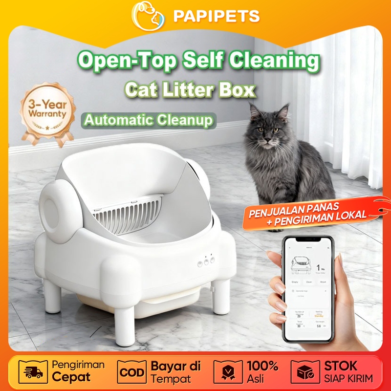 Jual Smart Toilet Kucing Otomatis Kotak Litter Pembersih, Kontrol ...