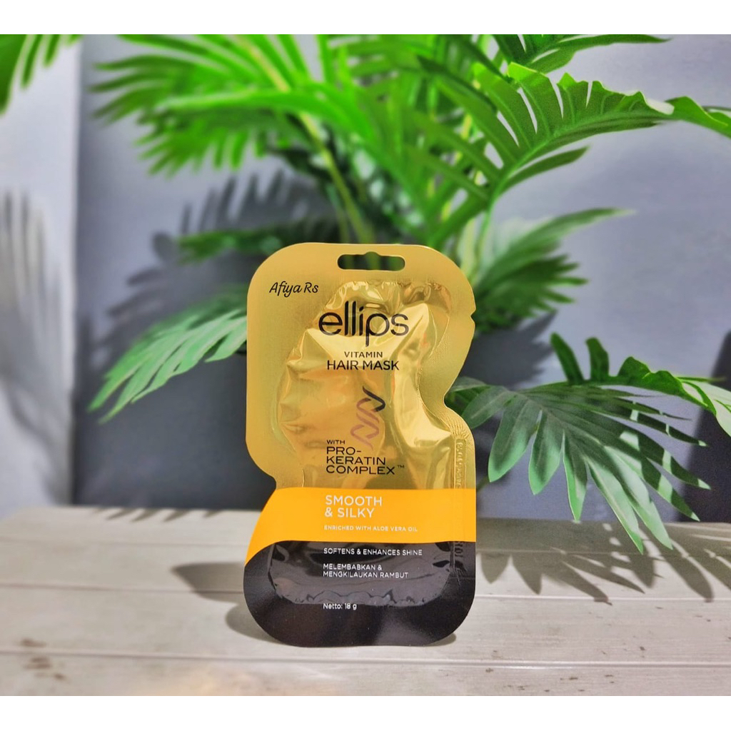 Jual Ellips Hair Mask Pro Keratin Smooth & Silky Sachet 18gr | Shopee ...