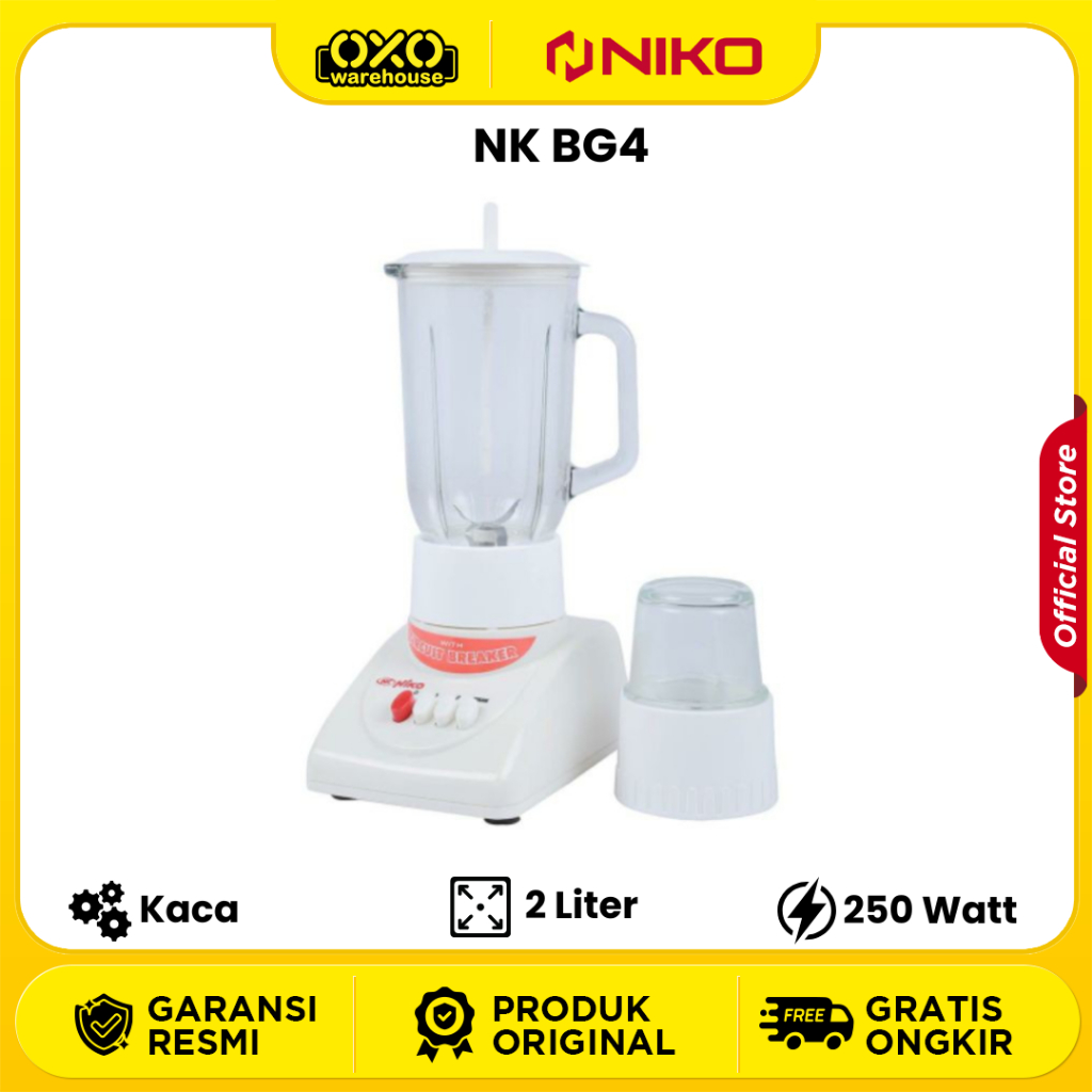 Jual Niko NK-BG4 Blender 2in1– 2 Liter Kuat, Praktis, dan Tahan Lama ...