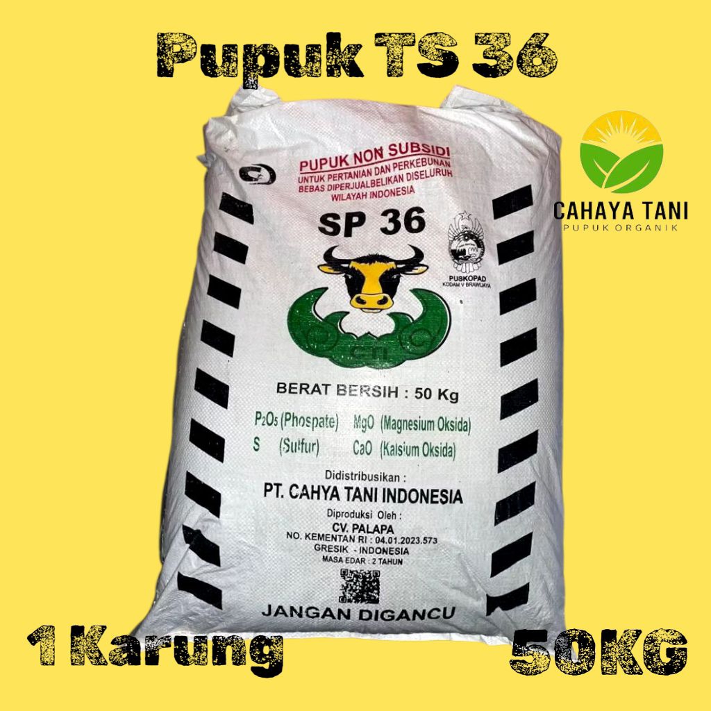 Jual Pupuk Ts SP 36 Phospate isi 50KG 1Karung Kemasan Pabrik Bisa COD ...