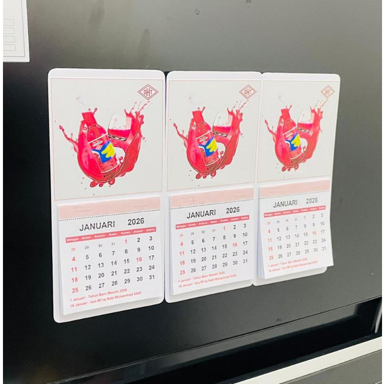 Jual [FREE GIFT DHT] Kalender Mini Magnet 2026 | Shopee Indonesia