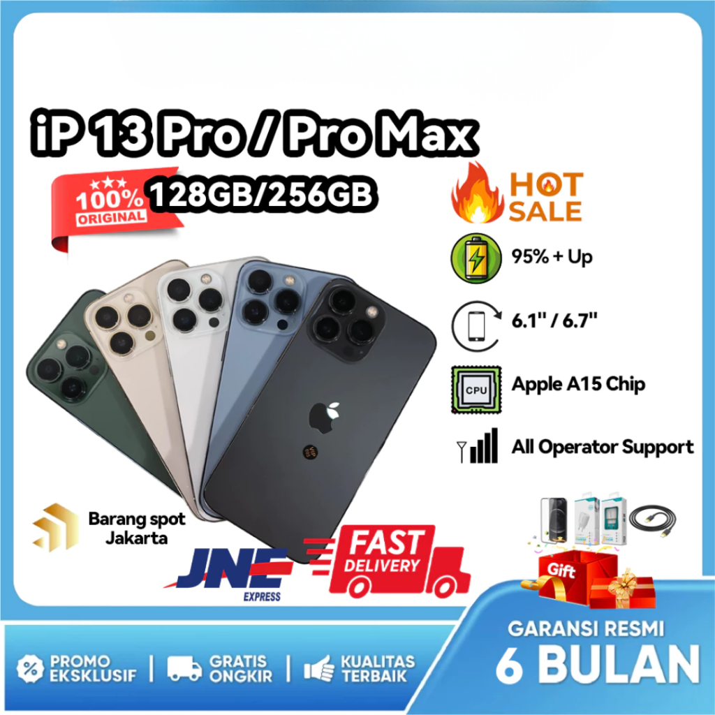 Jual iPhone 13 Pro / 13 Pro Max Second Original 100% No Minus Fullset ...