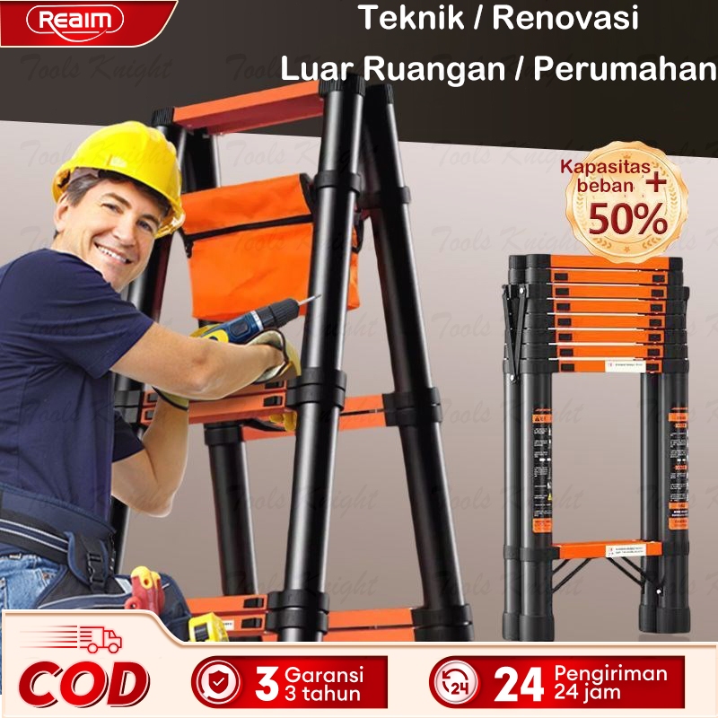 Jual Tangga Lipat Aluminium Portable Ringan dan Kuat untuk Perbaikan ...