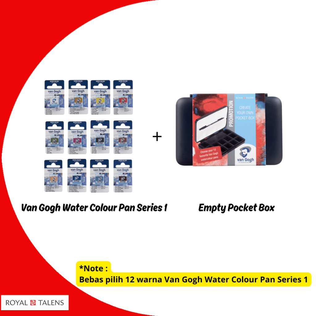 Jual Van Gogh Watercolour Pan Series 1 + Empty Box | Shopee Indonesia