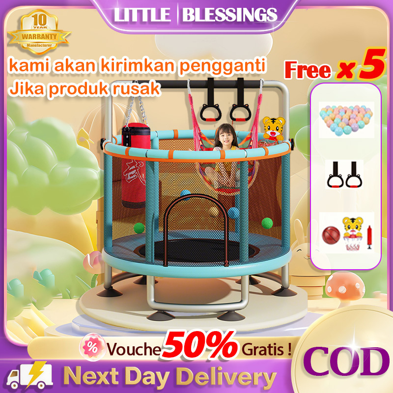 Jual Trampolin Anak Mainan bayi Premium Mainan Diameter 140 cm Beban ...