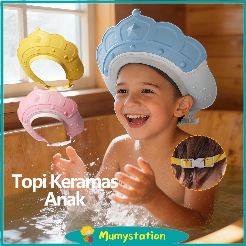 Jual Mumystation Topi Keramas Anak Topi Mandi Bayi Aliran Balik Tahan ...