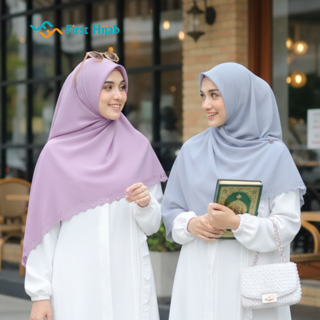 Jual FIRST HIJAB - Anima Hijab Segiempat Cutting Laser Wolfis Premium ...