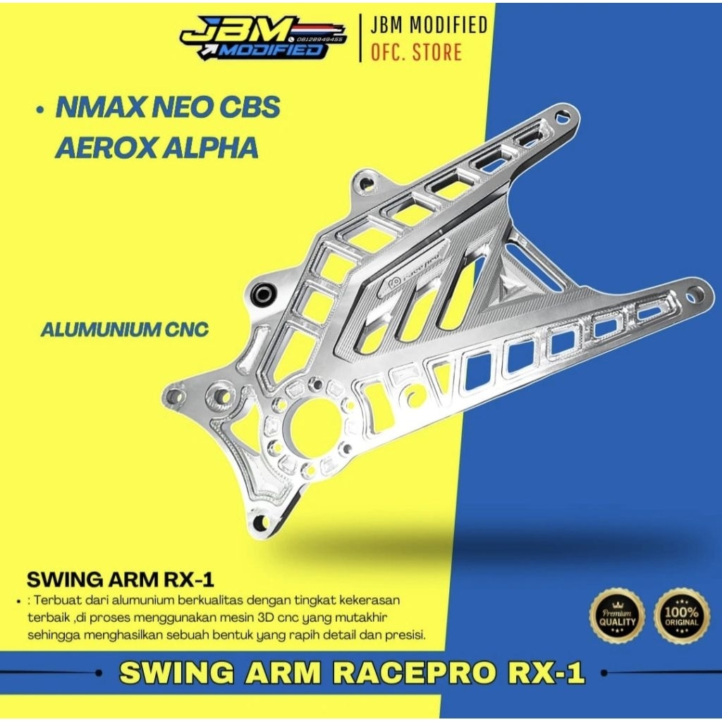 Jual SWING ARM ALMU YAMAHA NMAX NEW & YAMAHA AEROX ALPHA BY RACEPRO ...