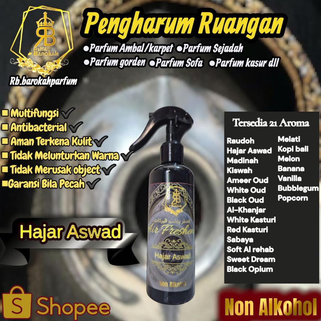 Jual Hajar Aswad Parfum Karpet Pengharum Ruangan 250ML Air Freshener ...