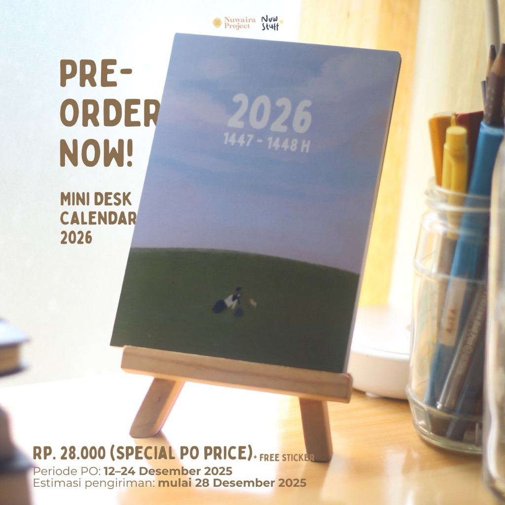 Jual Mini Desk Calender 2026 / Kalender Meja Mini 2026 (by @NuwStuff x ...
