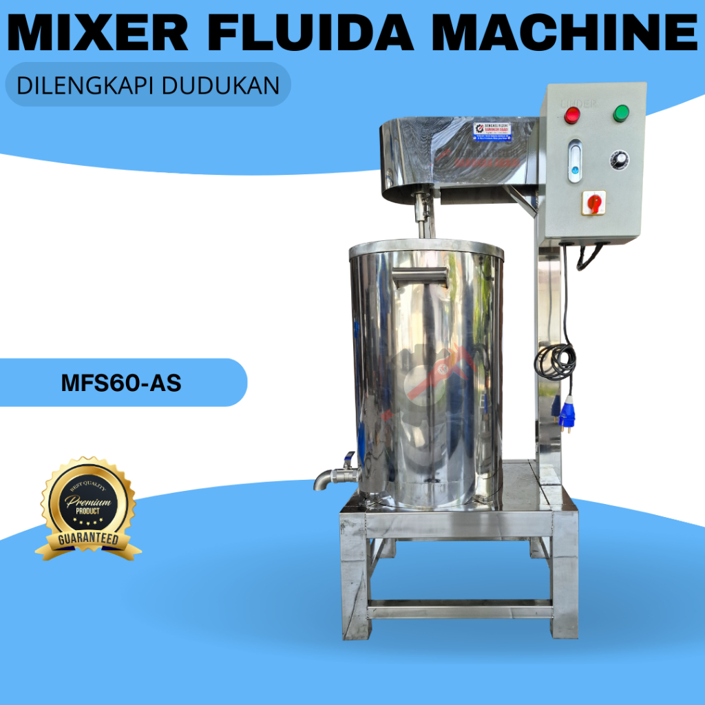 Jual Mesin Mixer Fluida Model Dudukan Dilengkapi Bak Tangki Single ...