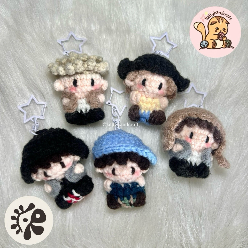 Jual CORTIS Chibi Crochet Keychain/Bagcharm | Keonho Crochet Keychain ...