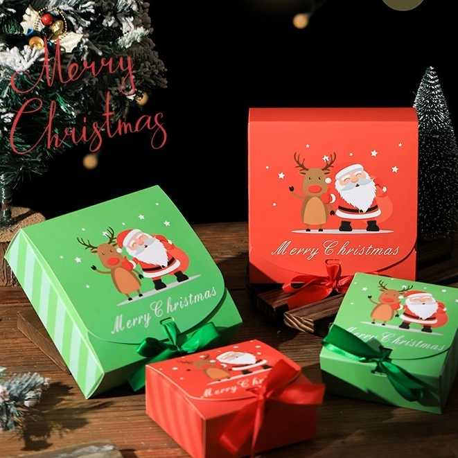 Jual Harga Satuan - Gift box kado kotak Natal Christmas free pita ...