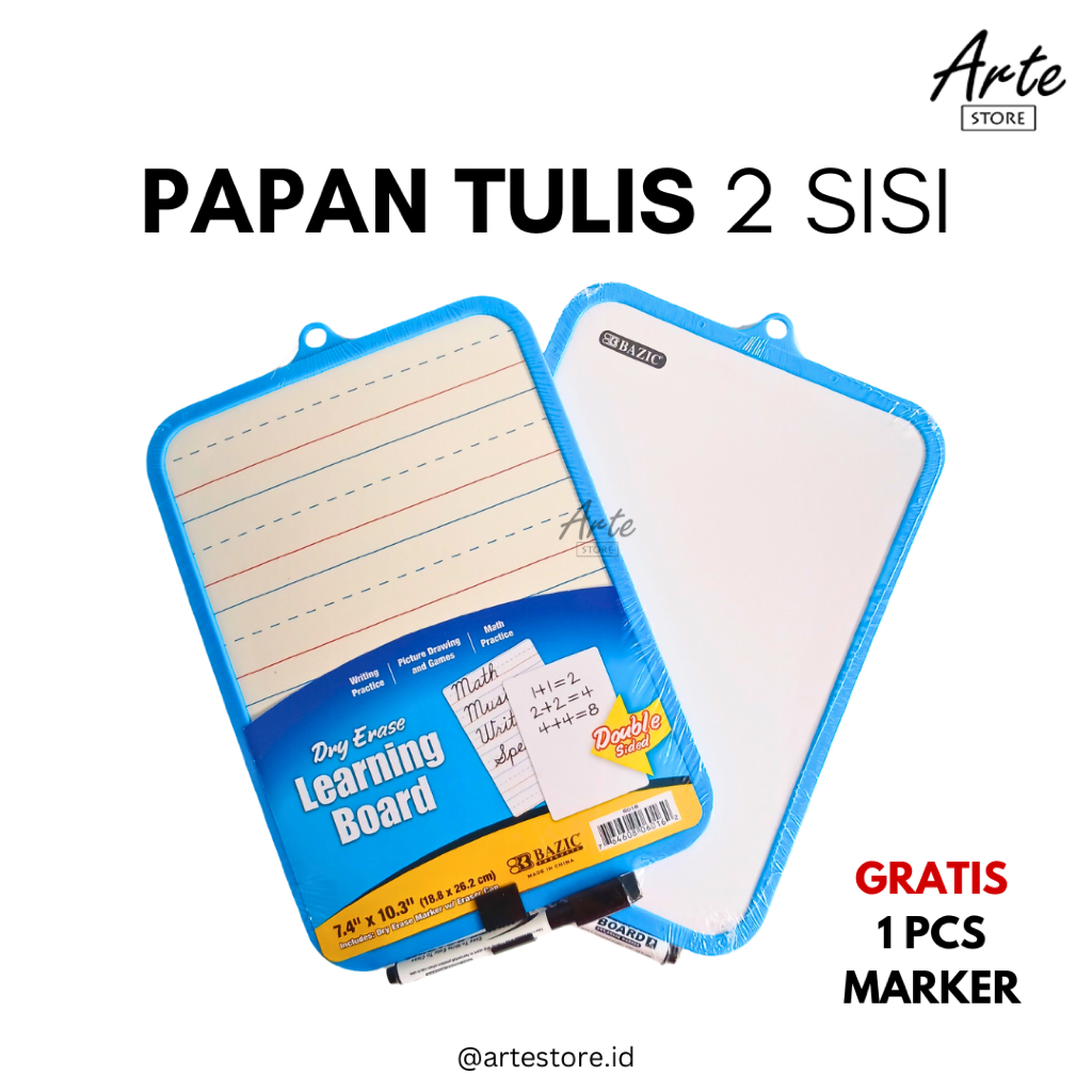Jual Papan Tulis 2 Sisi - Whiteboard Mini - Papan Tulis Kecil | Shopee ...