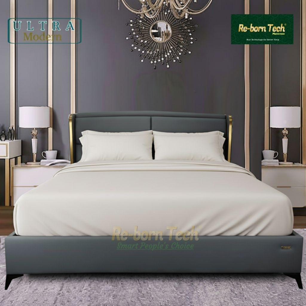 Jual Re Born Tech Divan Sandaran Knockdown Dipan Headboard Tempat Tidur