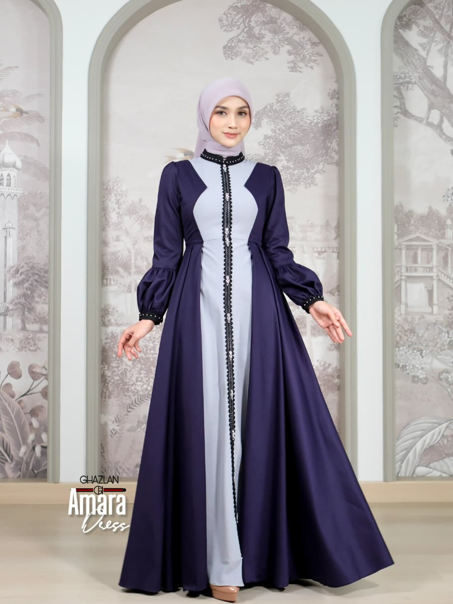 Jual GHAZLAN Amara Dress elegan desain merampingkan | Shopee Indonesia