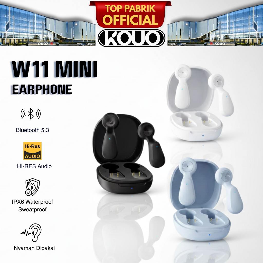 Jual KOUO TWS Earphone Wireless Dengan Bluetooth V5.3 ENC Mode Peredam ...