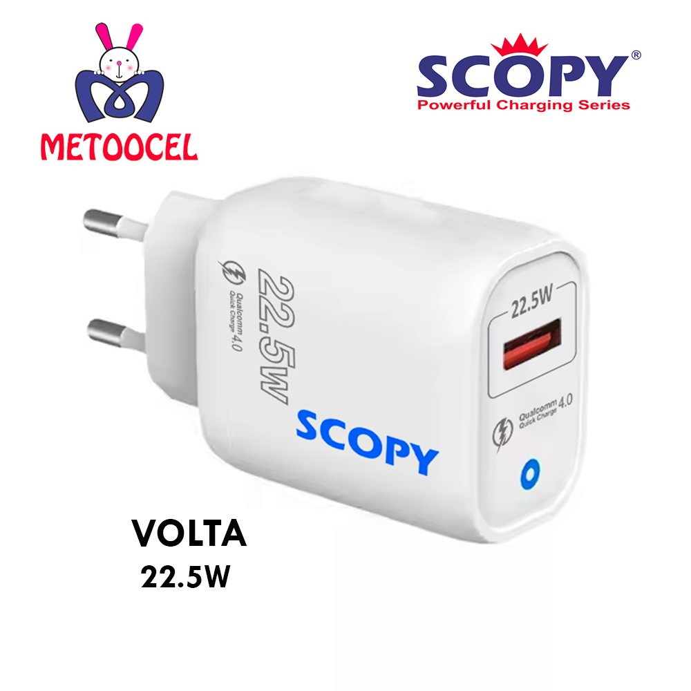 Jual Scopy Volta Travel Adaptor Qualcomm Quick Charger 4.0 22.5W Super ...
