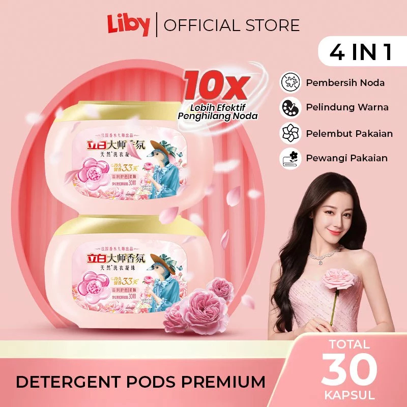 Jual [Halal] - LIBY Deterjen Laundry Pods / Kapsul (Isi 30 Pods) - 10x ...