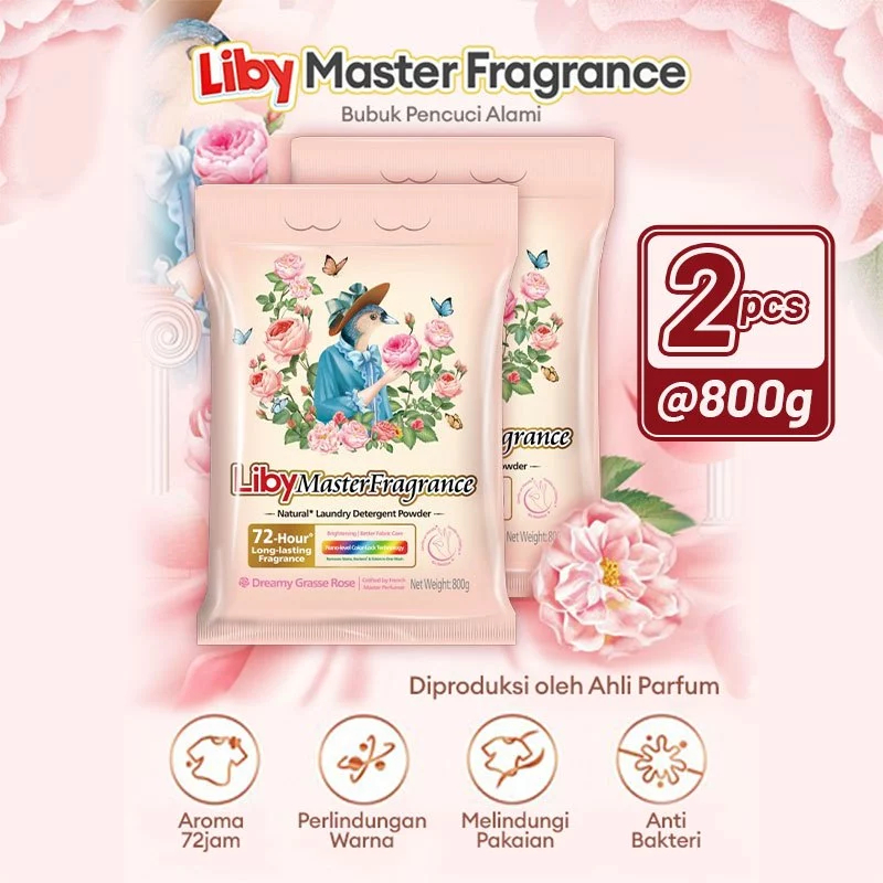 Jual LIBY Deterjen Bubuk Laundry Powder Detergent Pouch (800gr ...