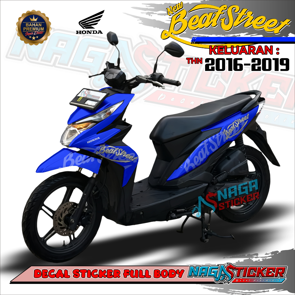 Jual Decal Sticker Motor Full Body Honda Beat Street 2016-2019 Motif ...