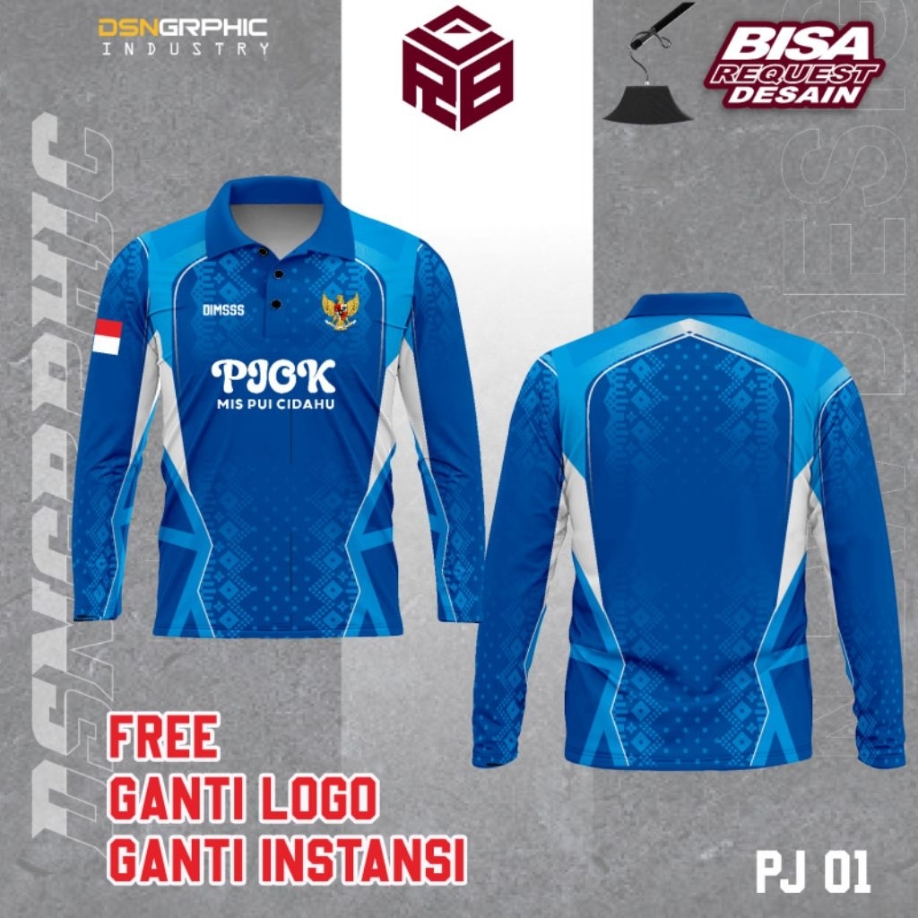 Jual jersey guru PJOK printing bisa ubah logo dan isntansi | Shopee ...