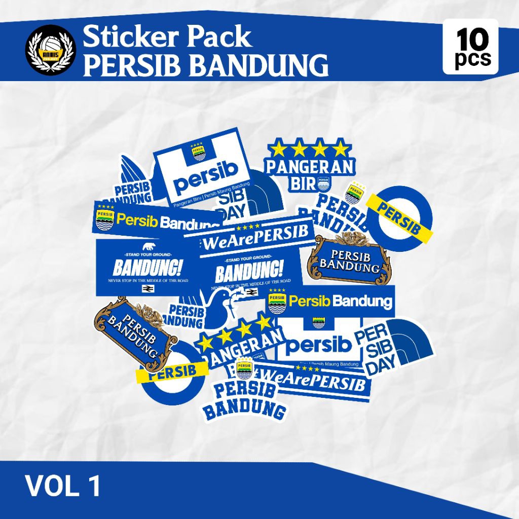 Jual Sticker Pack Persib Bandung VOL 1 | Maung Bandung Pangeran Biru ...