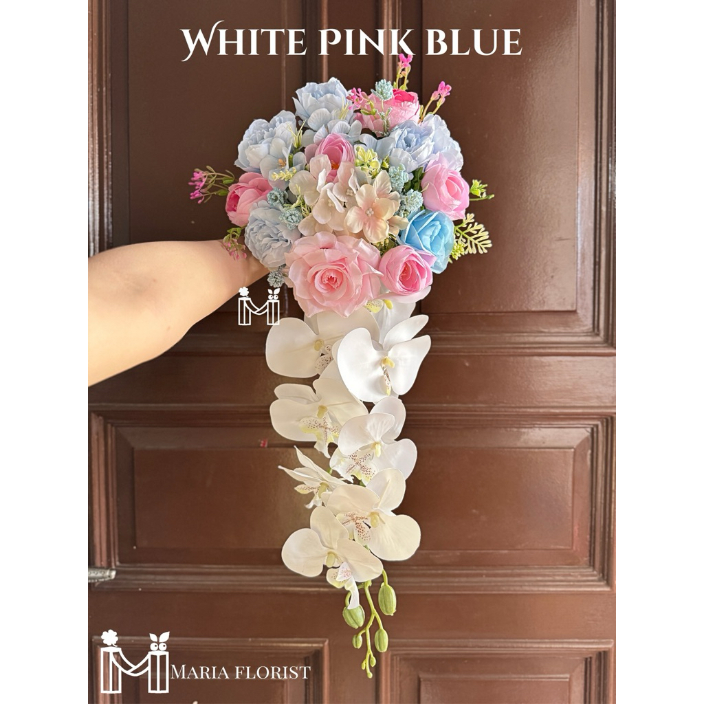 Jual Wedding Handbouquet Juntai Casade Buket Bunga Pernikahan ...
