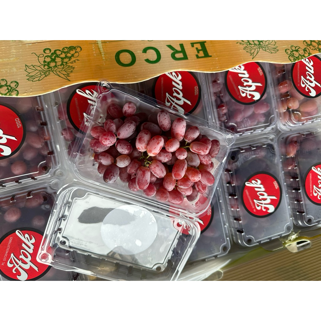 Jual Anggur non biji red crimson 1 pack manis dan anggur crimson tanpa ...